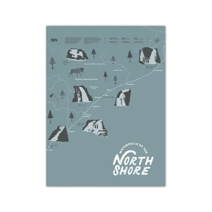 North Shore Waterfall Map – Zenith Adventure