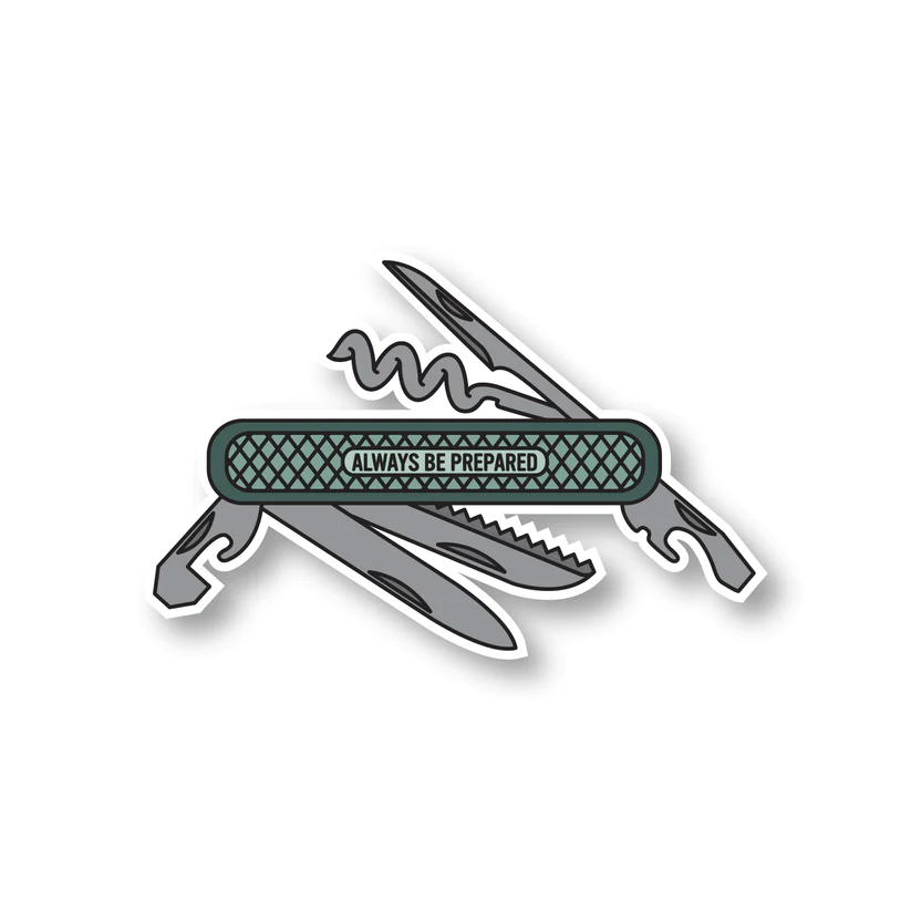 Always be prepared sticker – Zenith Adventure